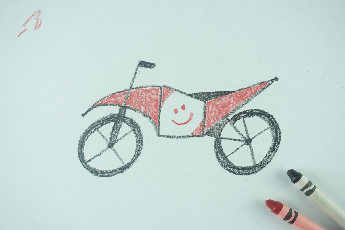 🖍️ How to Draw: A Dirt Bike