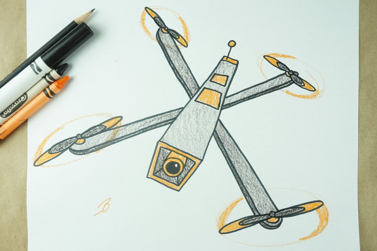 ️ How to Draw: A Drone