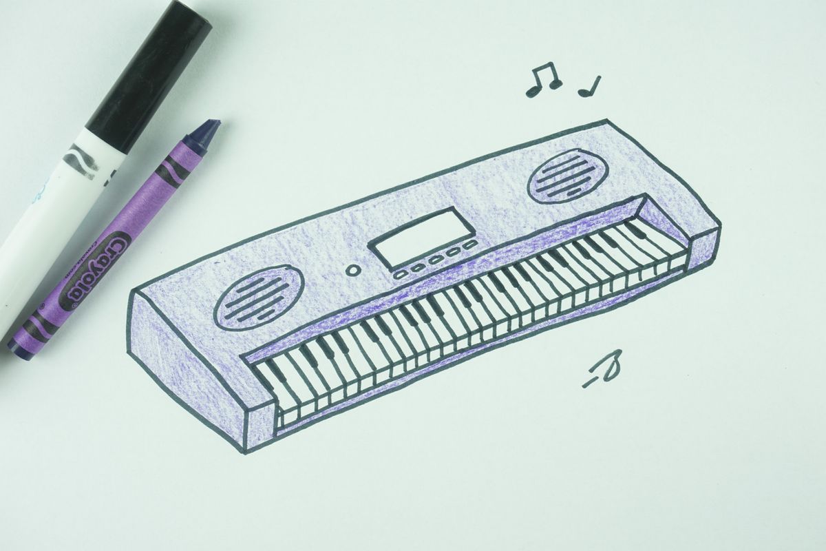 ️ How to Draw: A Keyboard Piano